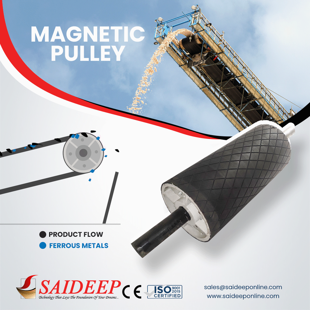 Magnetic Pulley - Saideep Vibrators Pvt. Ltd.